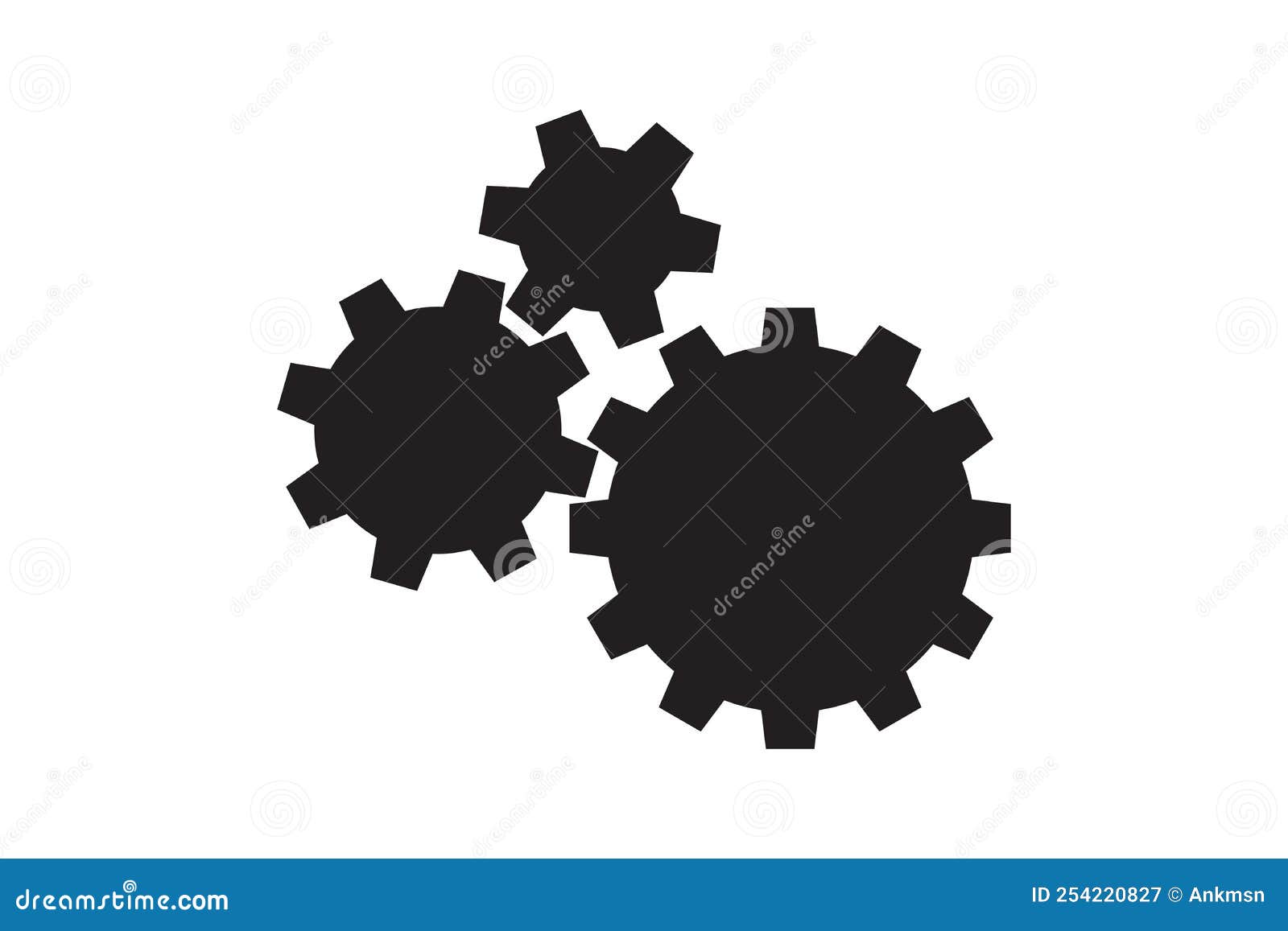 Setting Icon Vector with Work Cog Gear Element. Cogweel Mechanism ...