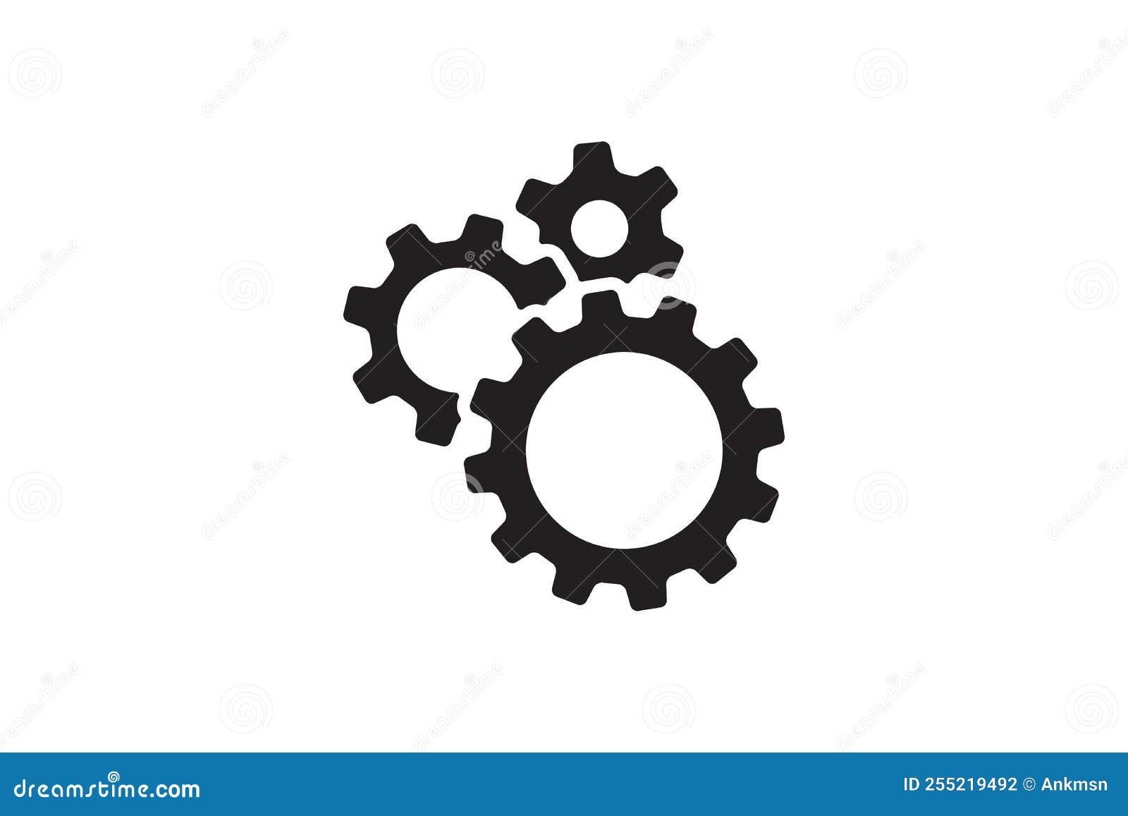 Setting Icon Vector with Work Cog Gear Element. Cogweel Mechanism ...