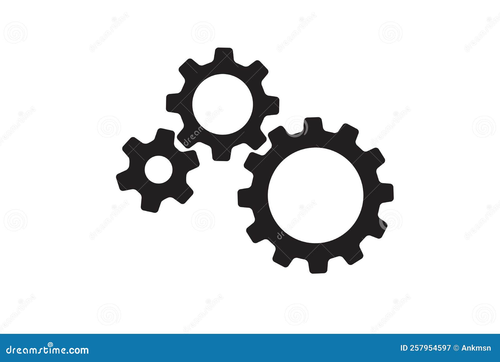 Setting Icon Vector with Work Cog Gear Element. Cogweel Mechanism ...