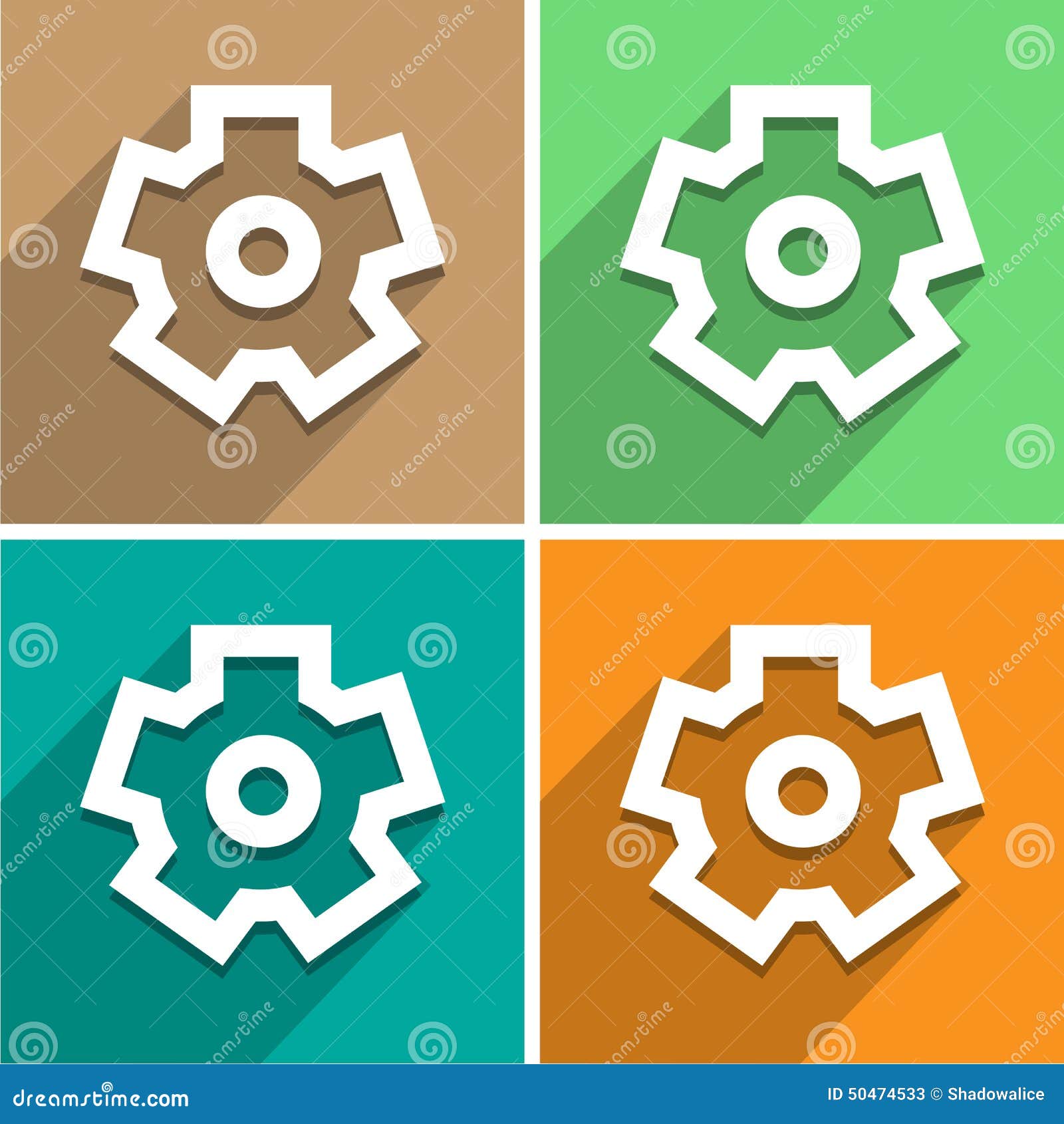 Setting Icons Set Great for Any Use. Vector EPS10. Stock Vector ...