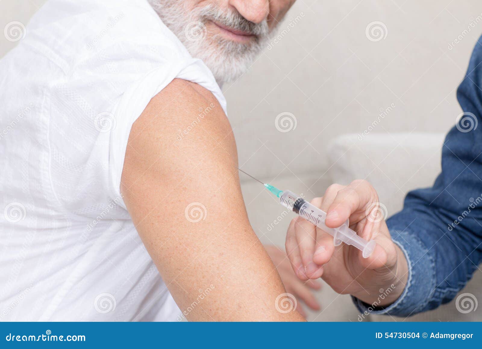 Setting an injection stock photo. Image of looks, older - 54730504