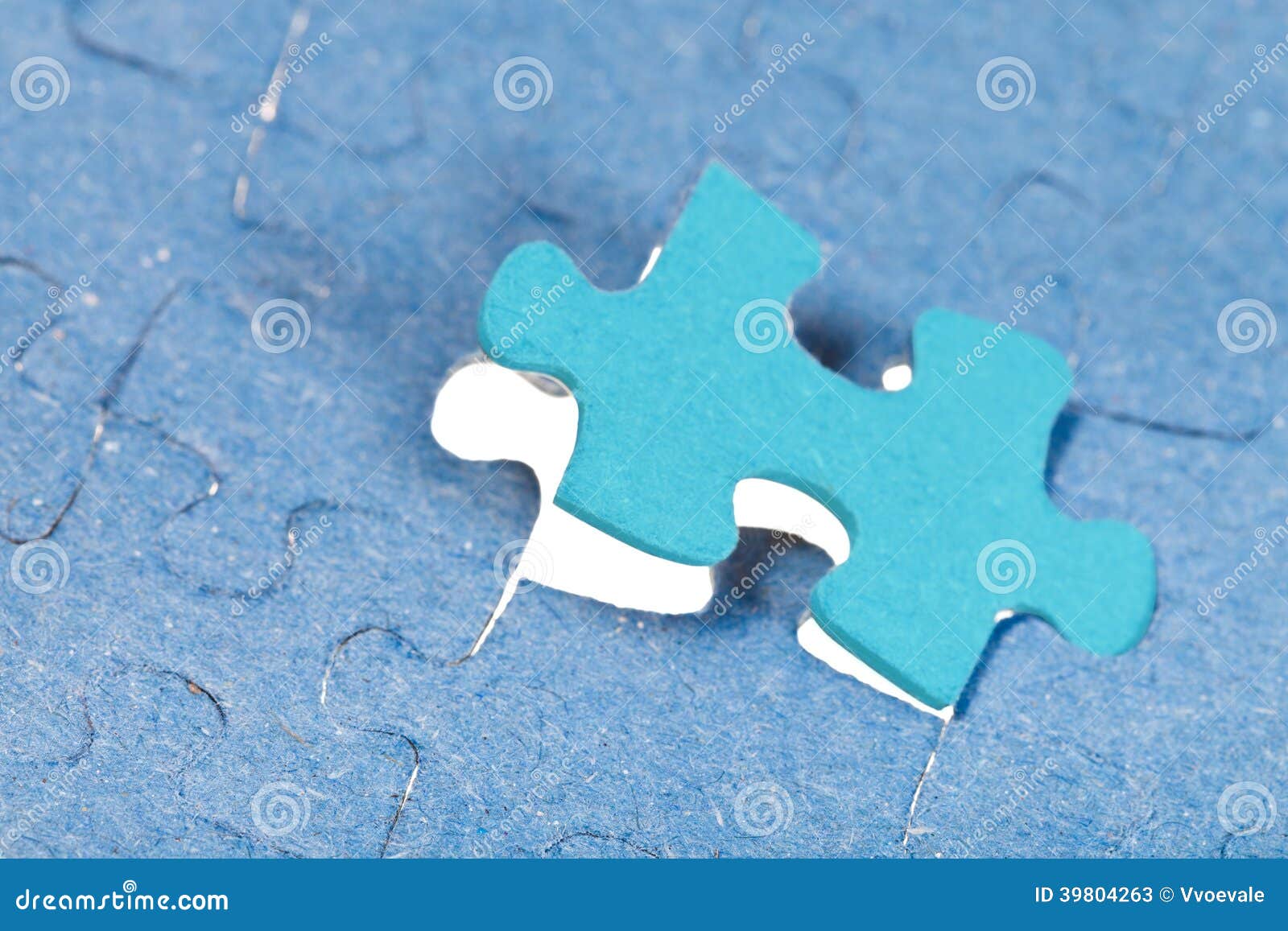 Setting the Last New Piece of Puzzle Stock Image - Image of installing ...