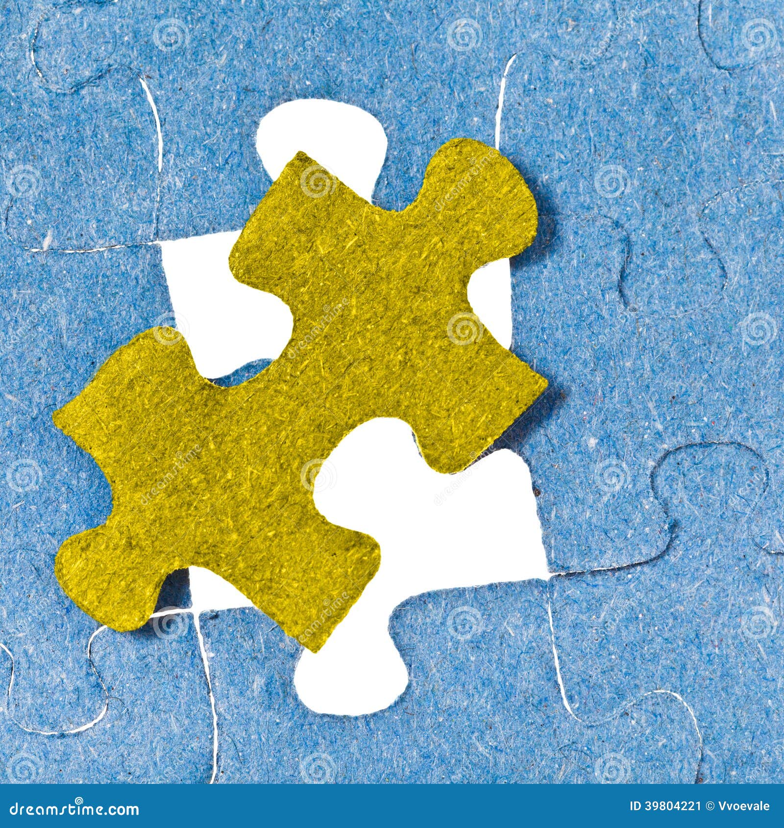 Setting the Last Yellow Piece of Puzzle Stock Image - Image of game ...