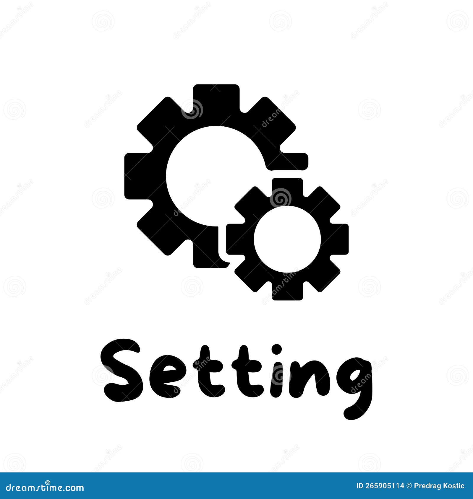 Setting logo design stock illustration. Illustration of engine - 265905114