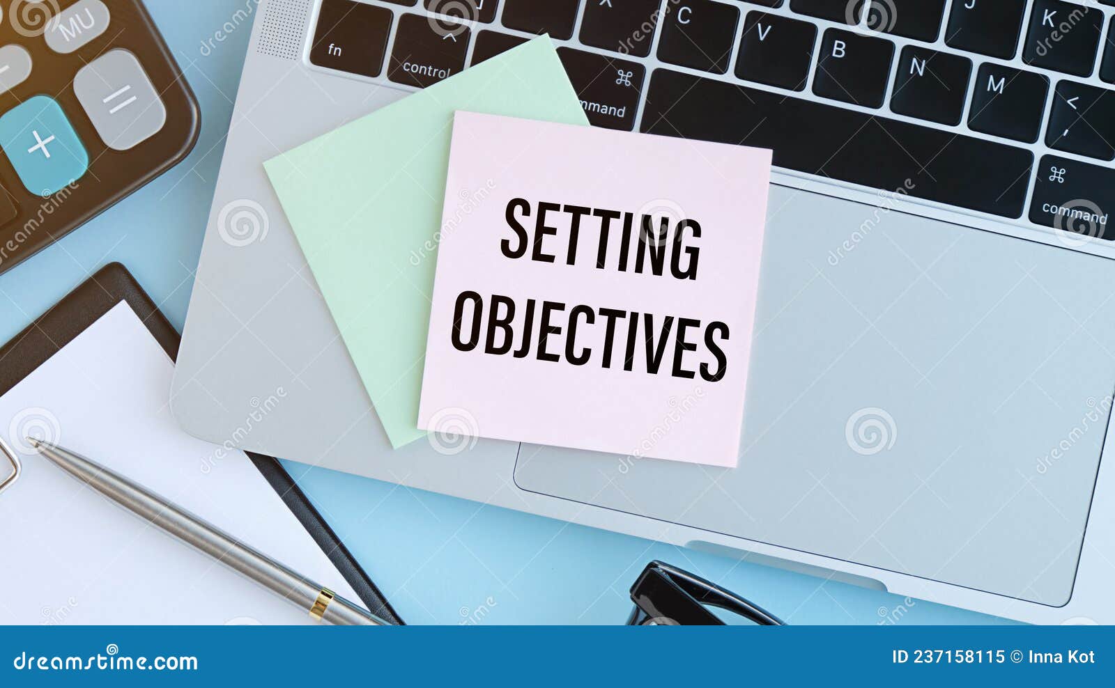 Setting Objectives Text Written on a Paper with Editorial Image - Image ...