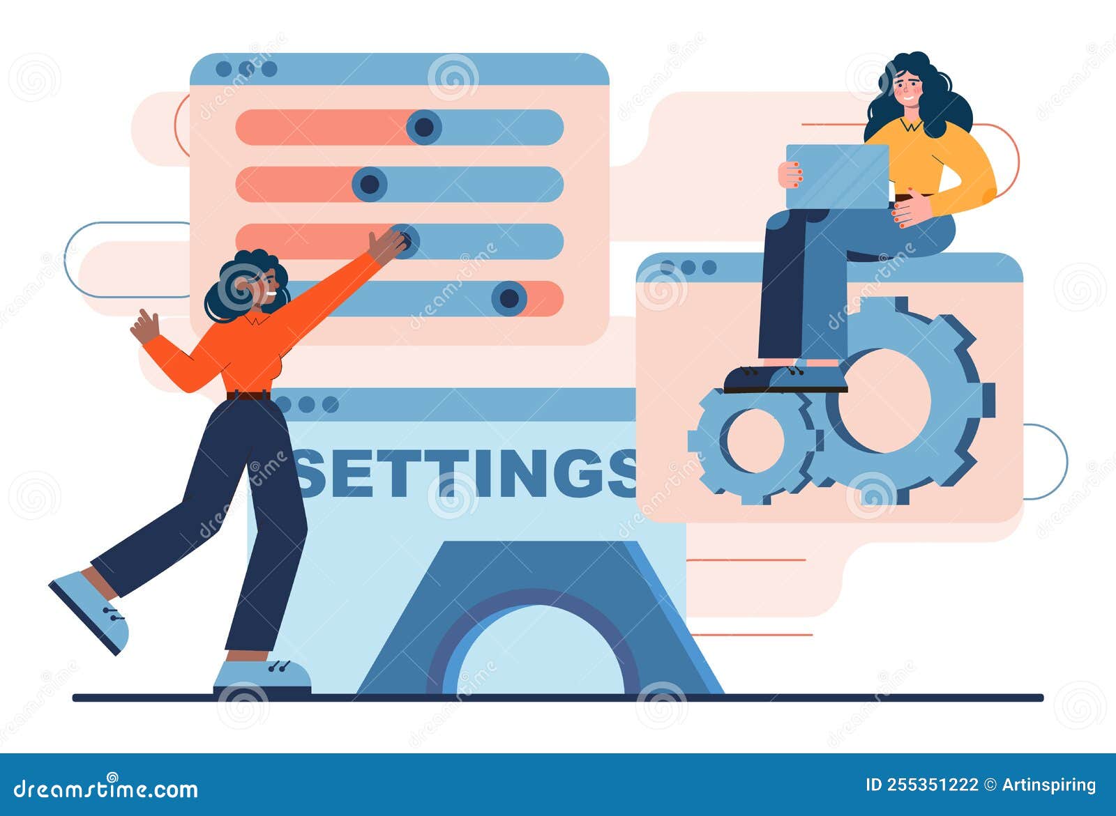 Setting and Optimization Concept. Idea of Improvement, Change or Repair ...