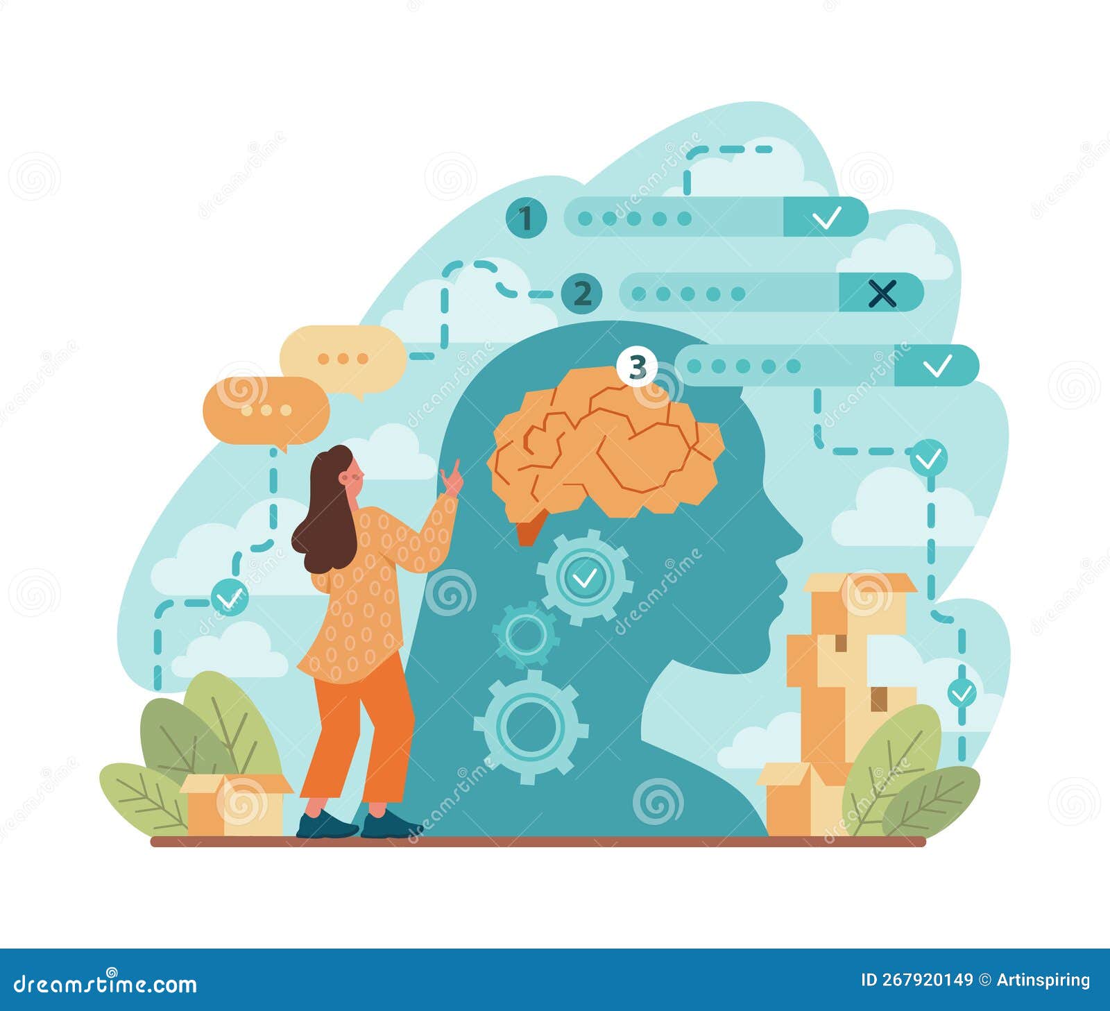Setting and Optimization Concept. Idea of Improvement and Customization Stock Illustration ...