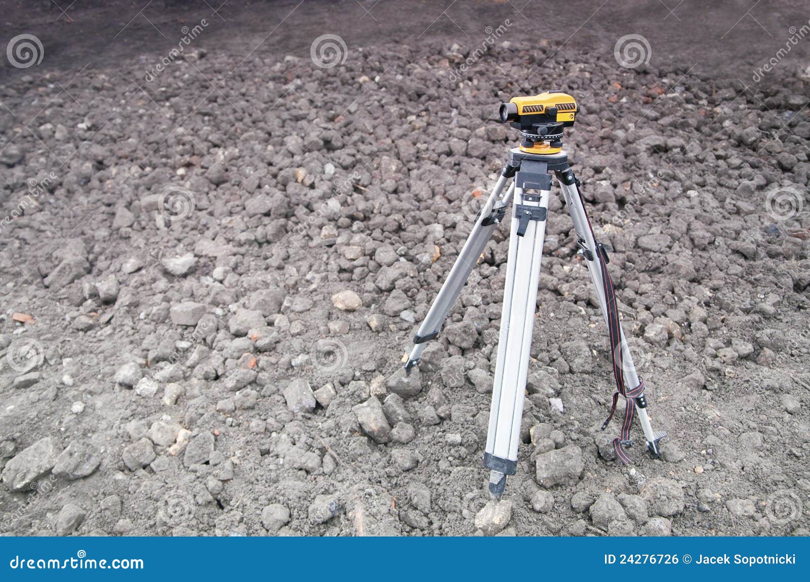 Setting Out on Construction Site - Geodesy Stock Photo - Image of space ...