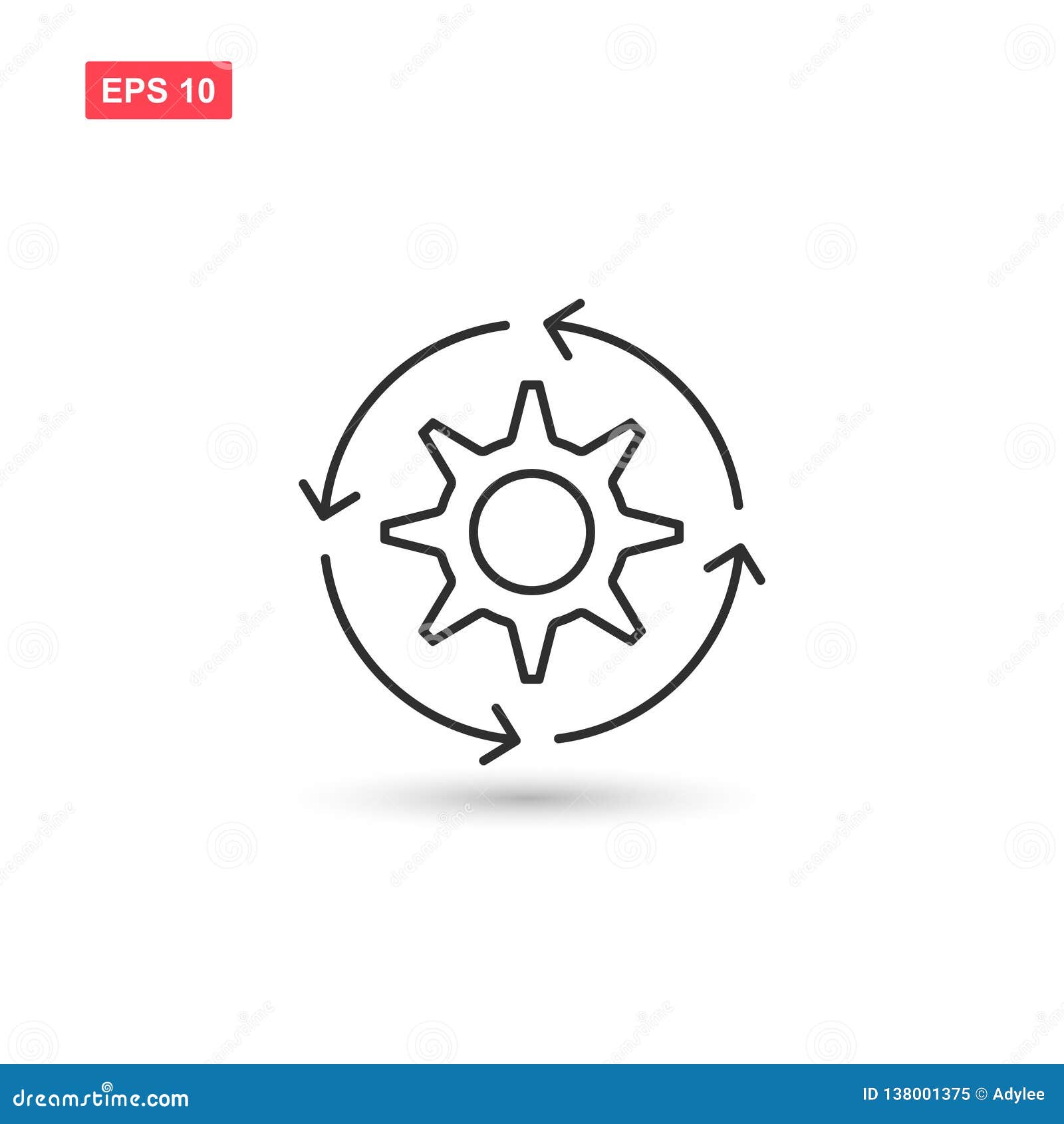 Setting Preference Icon Vector Design Isolated Stock Vector ...