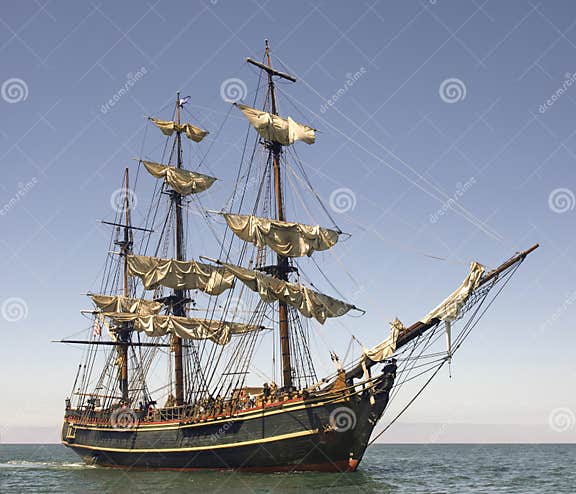 Setting Sail stock image. Image of vintage, ship, mutiny - 7591763