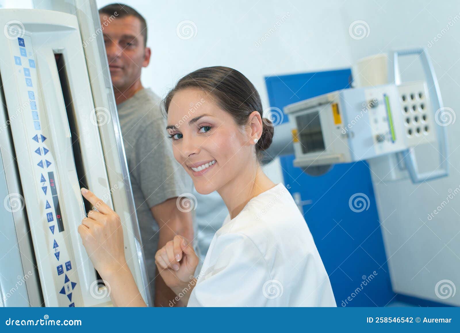 She setting scanner stock photo. Image of medical, radiologist - 258546542