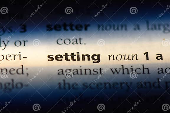 Setting stock image. Image of info, book, page, writing - 126618569