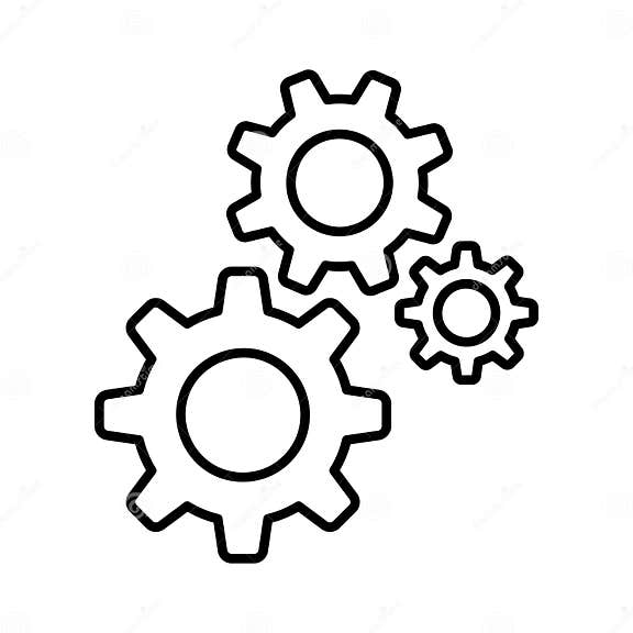 Setting, Setup, Configuration, Optimization Line Icon Stock ...