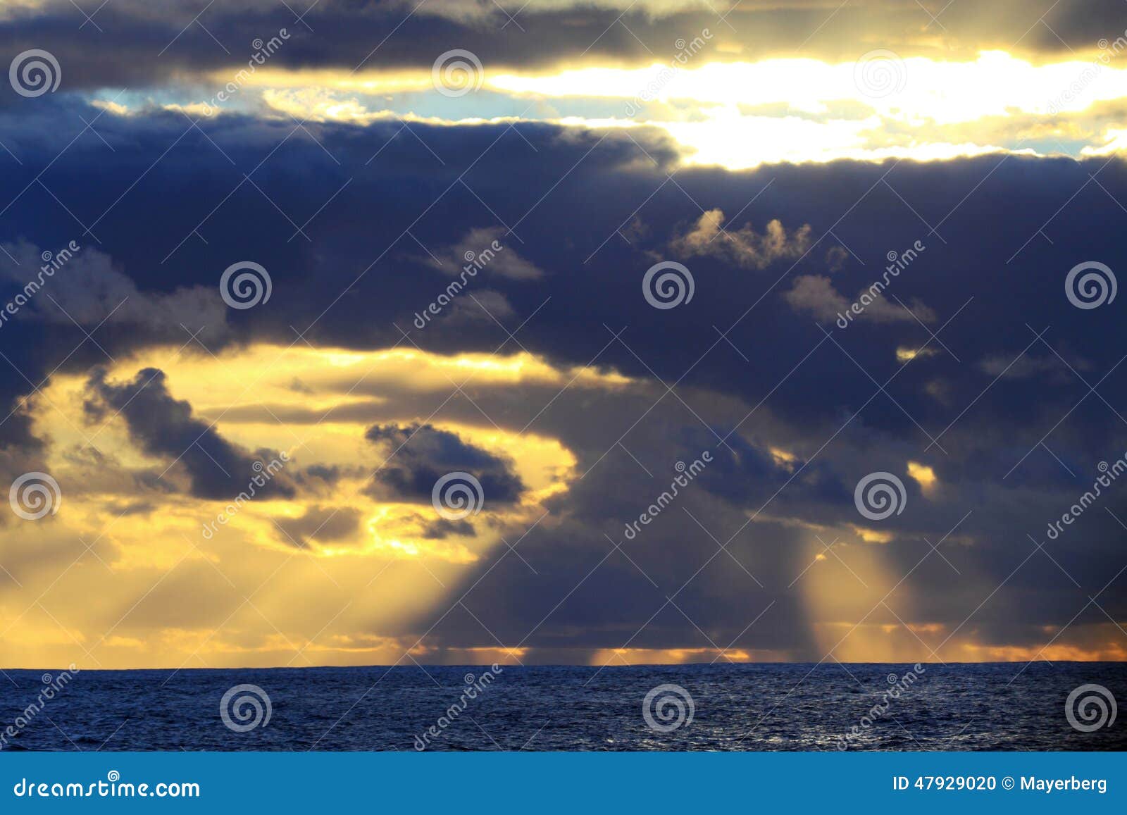 Setting Sun Behind the Clouds Stock Photo - Image of dark, abstract ...