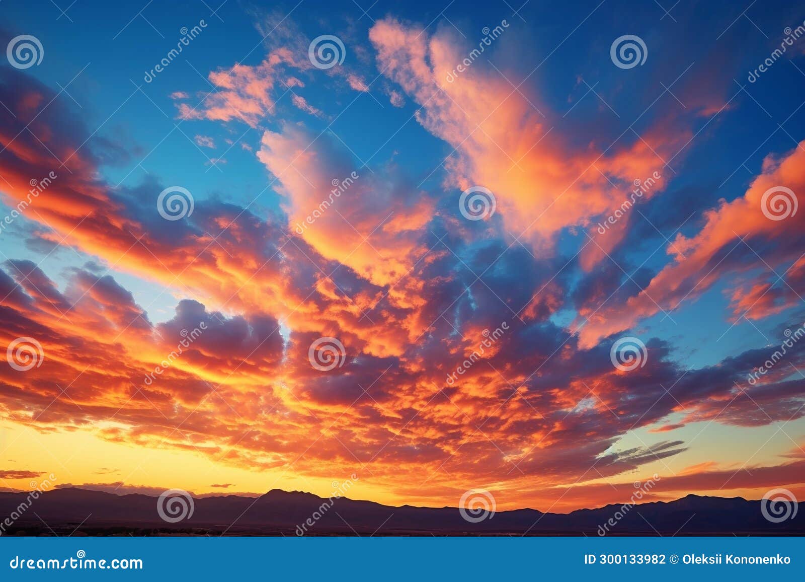 Setting Sun Casts a Warm Radiance upon the Flat, Desolate Desert, while ...