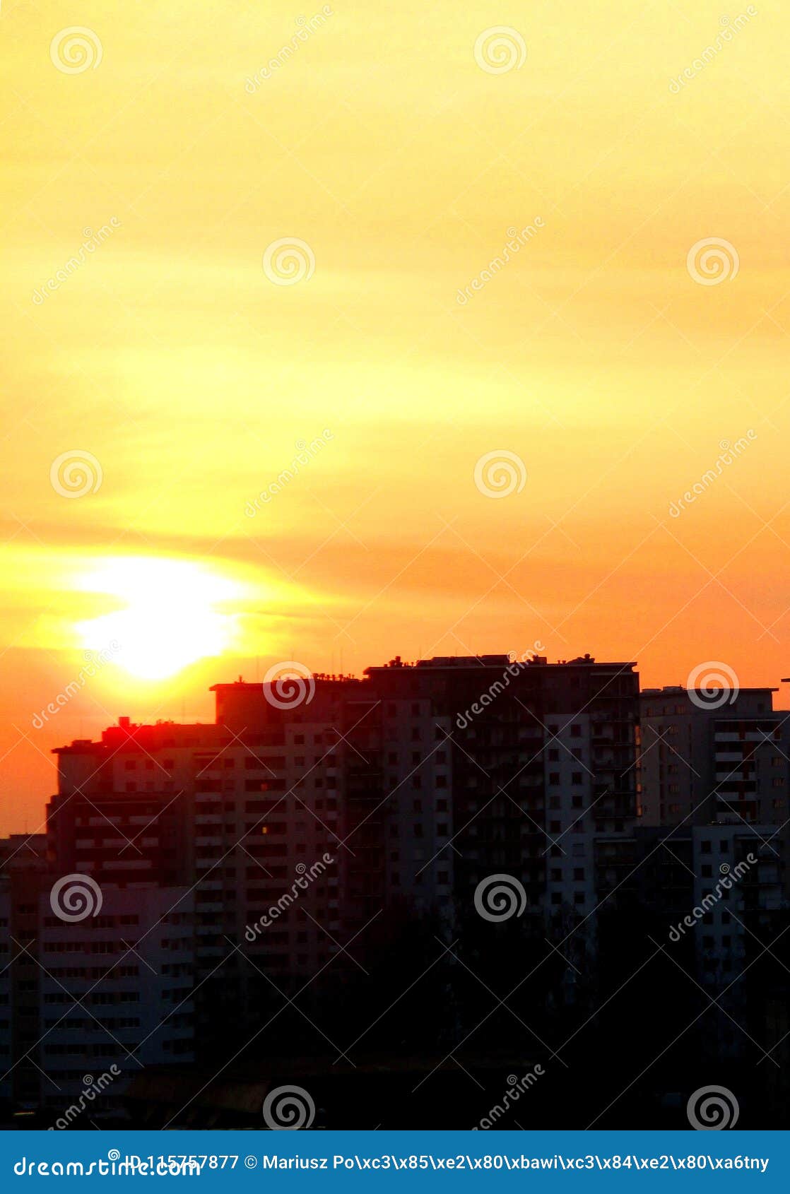 Sunset in the city stock image. Image of bitter, walking - 115757877