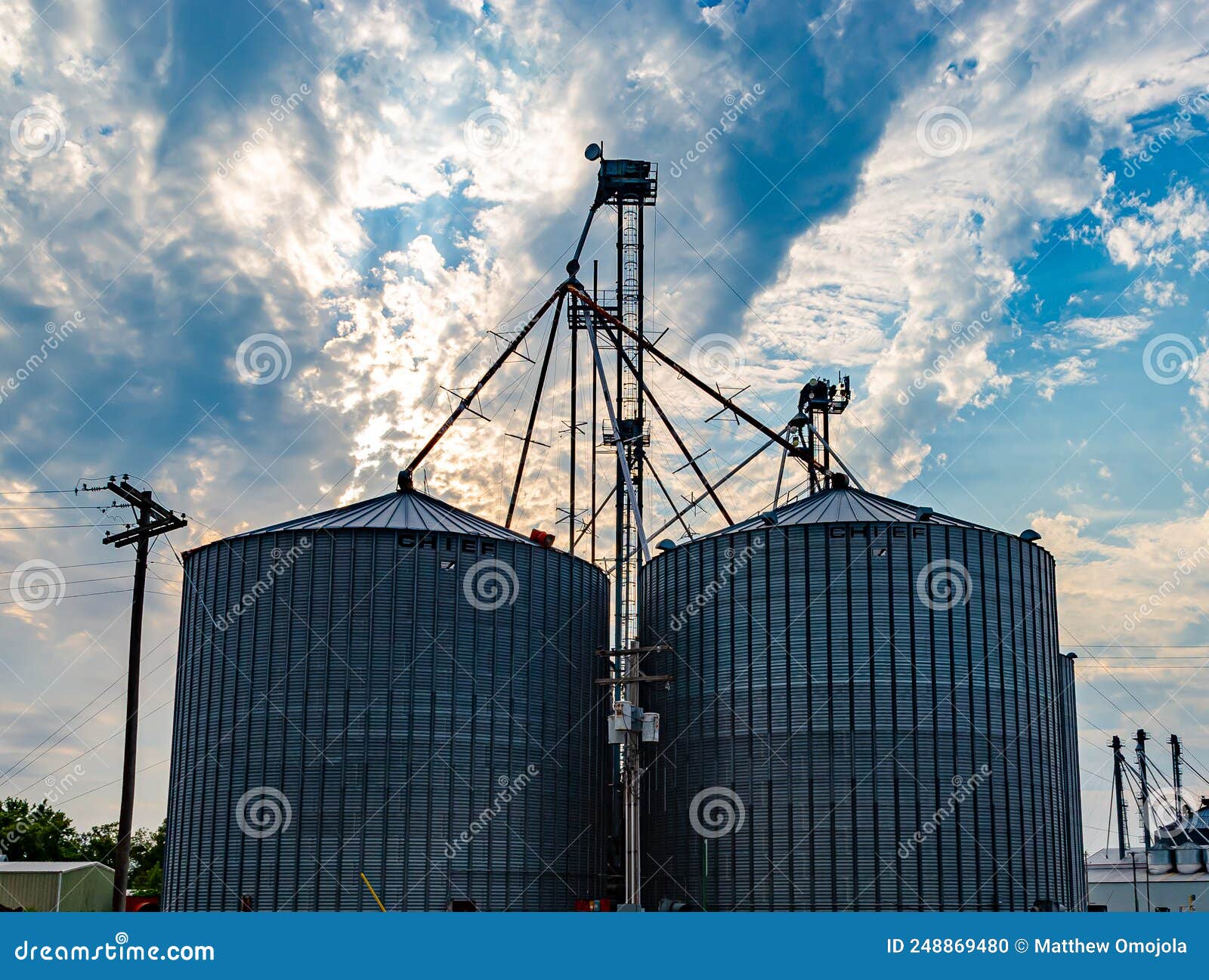 Farm Produce Storage System. Modern Grain Elevator Editorial Image ... Farm Produce Storage System. Modern Grain Elevator Editorial Image ...