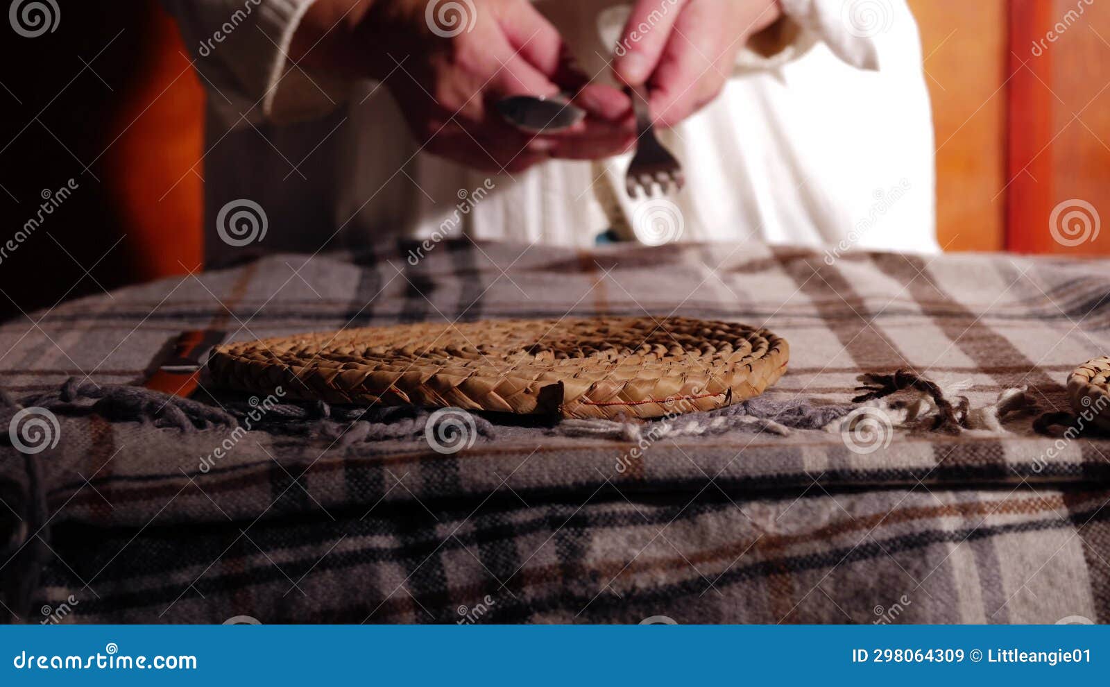 Setting Table for Single Person Dinner Stock Video - Video of people ...