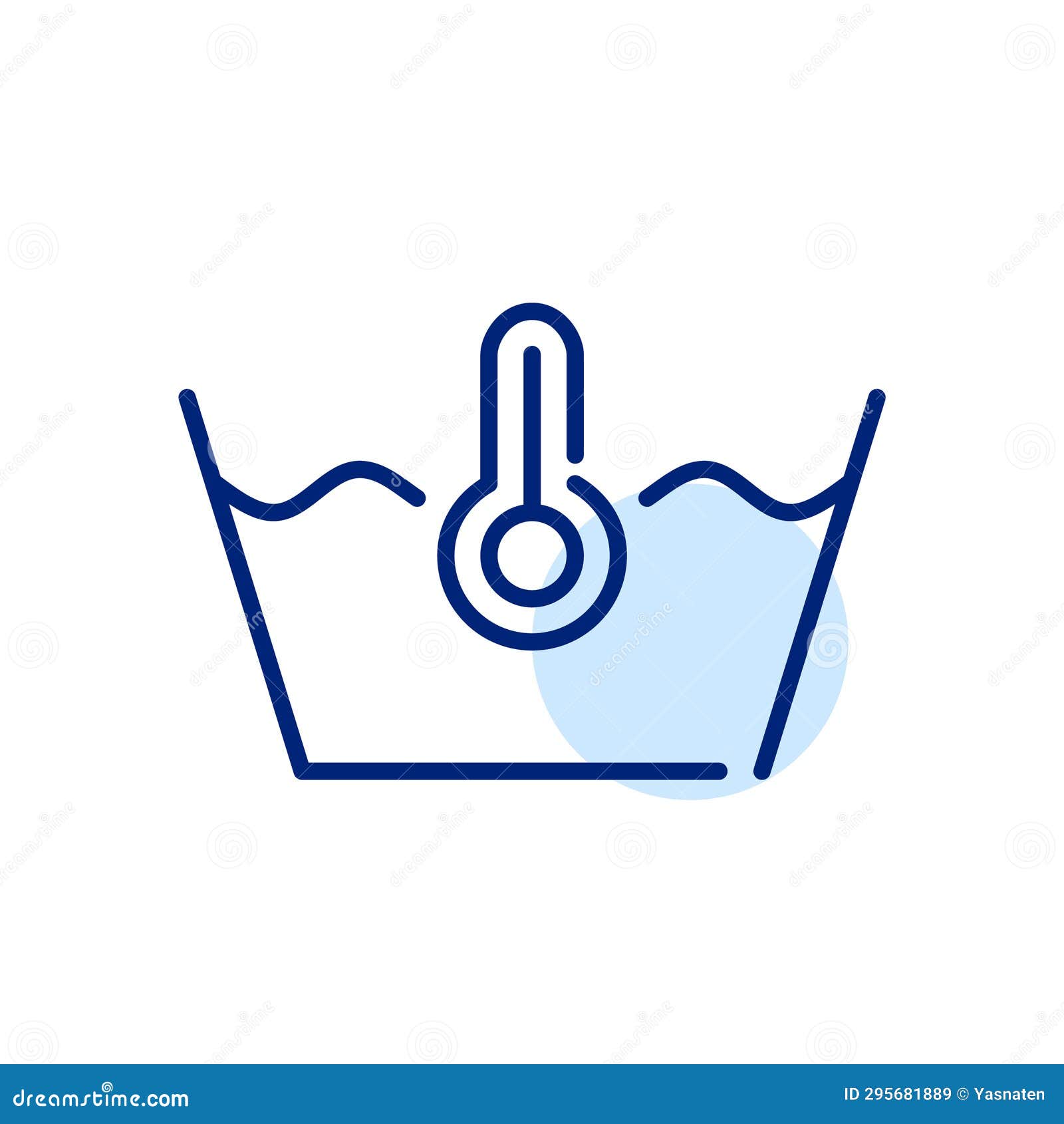 Setting Temperature for Washing Clothes. Laundry Instructions Label ...