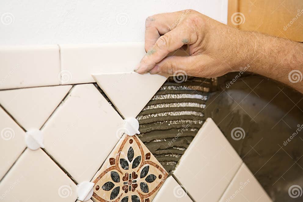 Setting Tile stock photo. Image of male, switch, construction - 8455042