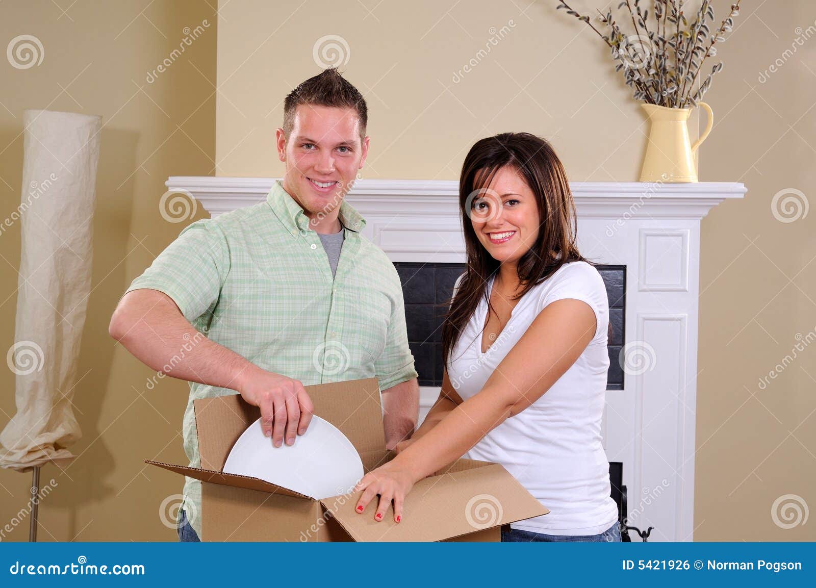 Setting Up Home stock photo. Image of interior, girl, love - 5421926
