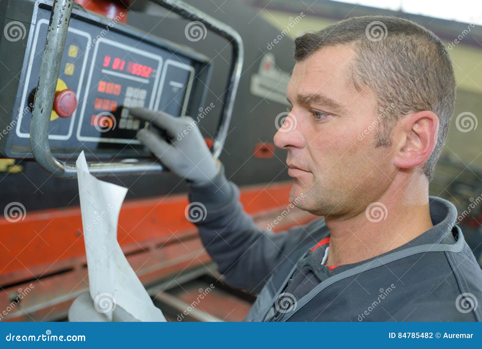 Setting up machine program stock photo. Image of programmer - 84785482