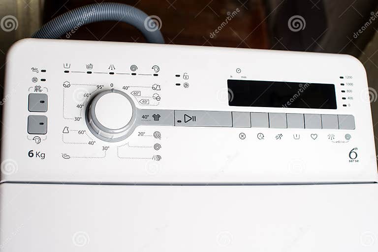 Washing Machine Control Panel. Washing Mode Editorial Photo - Image of ...