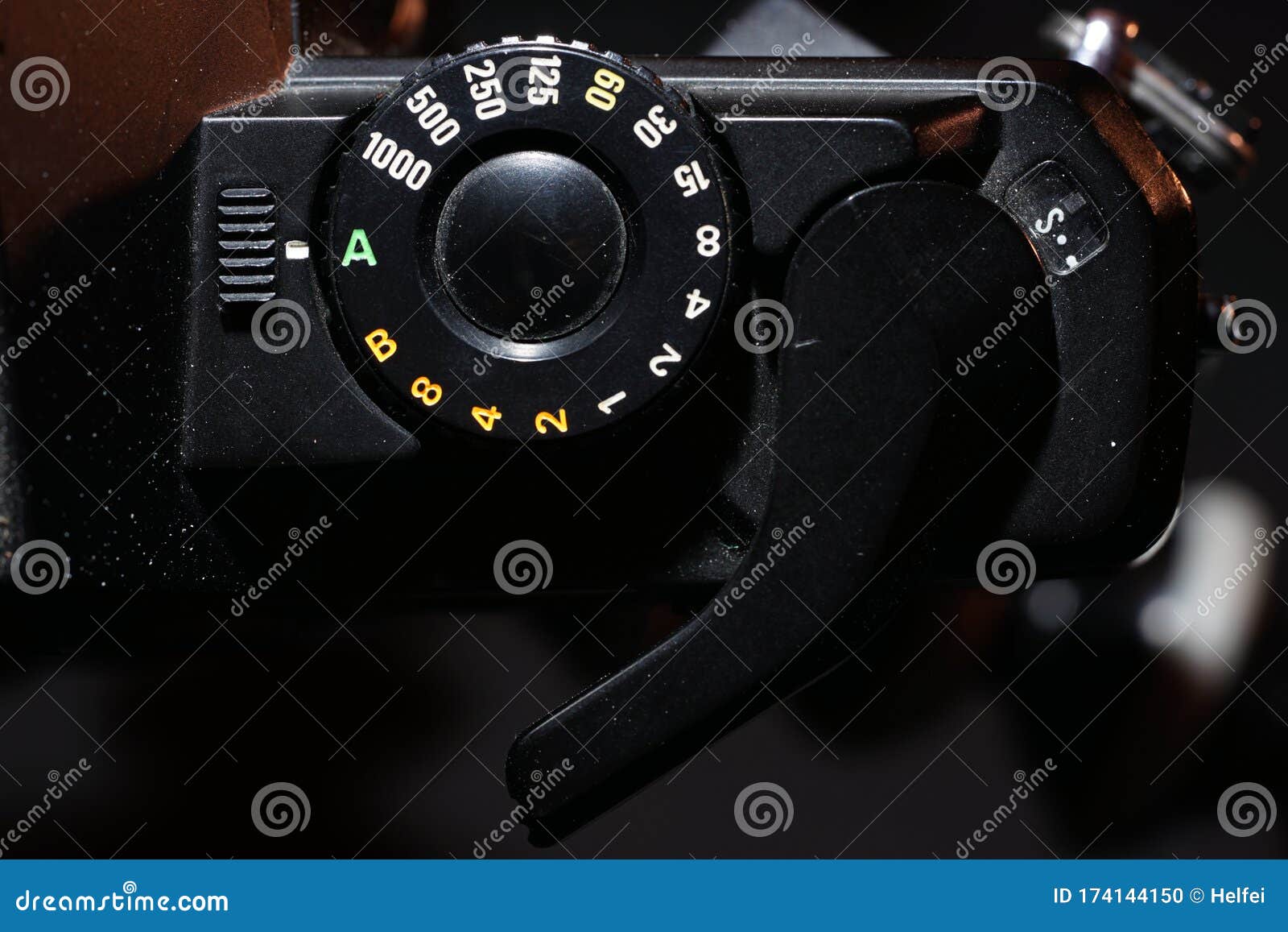 Setting Wheel for ISO and Aperture on an Old Camera Photographed in the ...