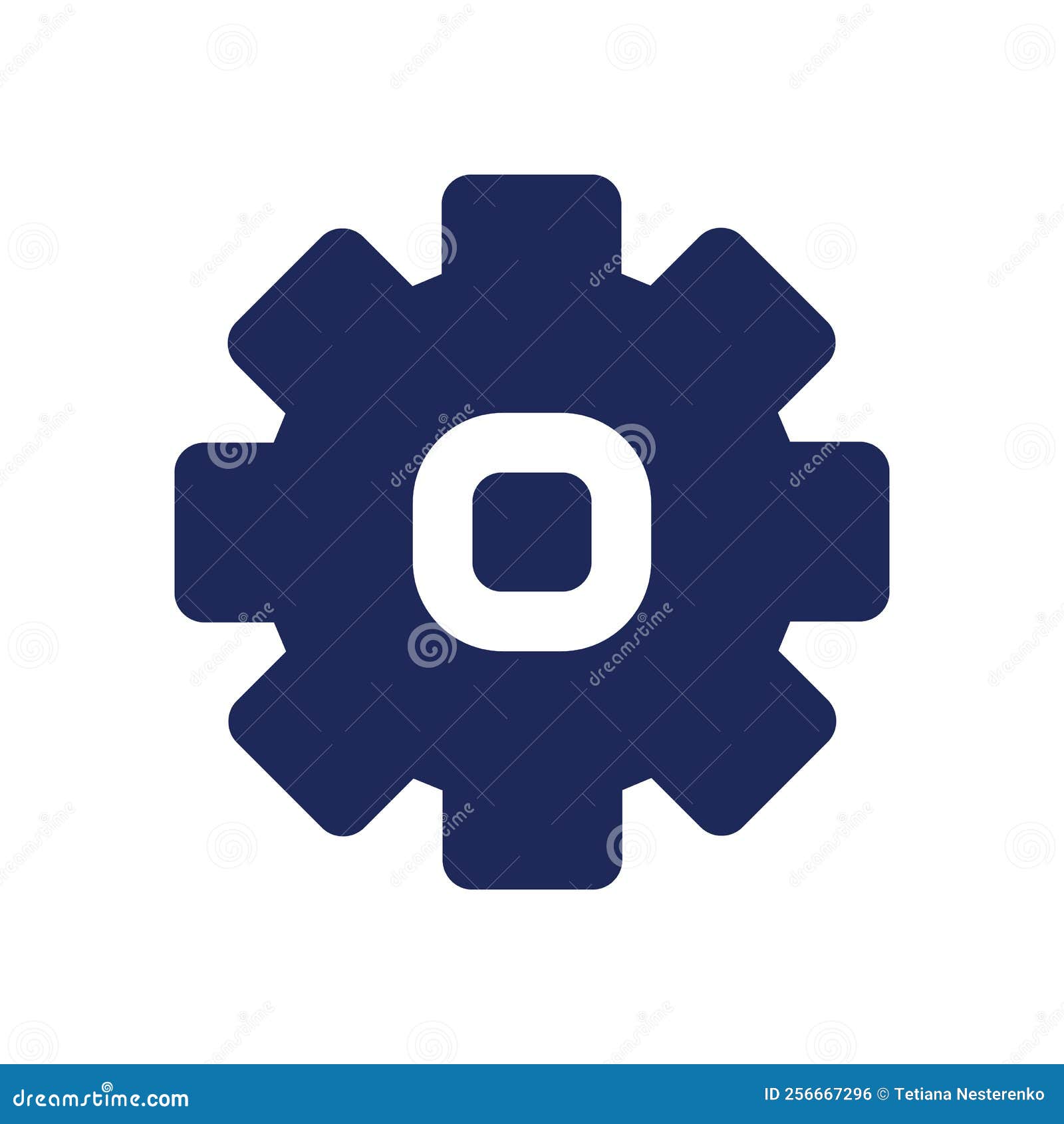 Settings Black Glyph Ui Icon Stock Vector - Illustration of adjustment ...