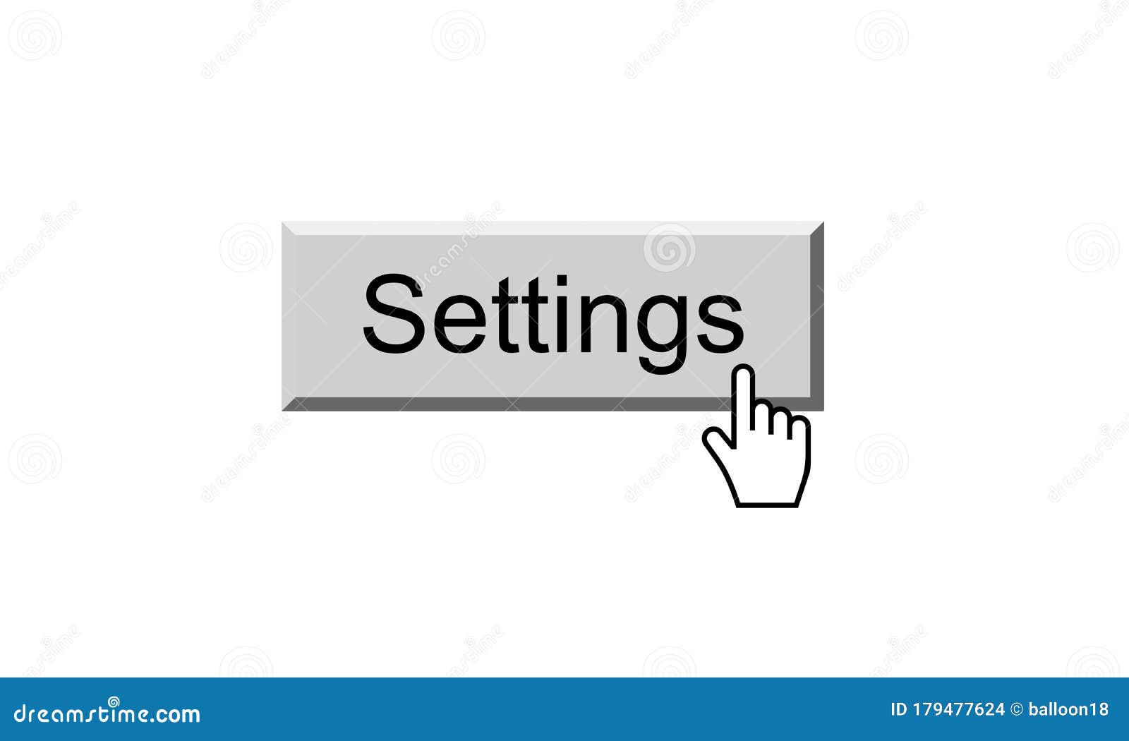 Settings web button stock illustration. Illustration of isolated ...