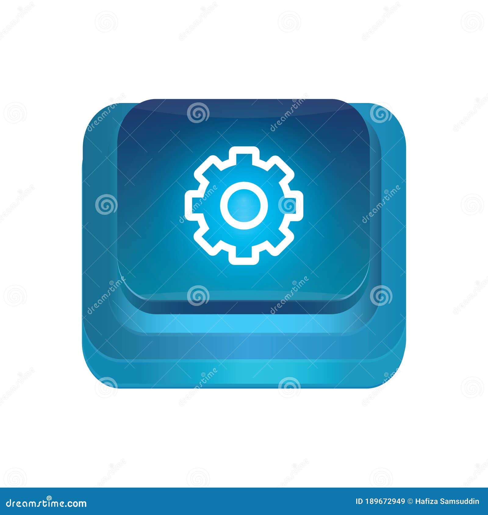 Settings Button. Vector Illustration Decorative Design Stock Vector ...