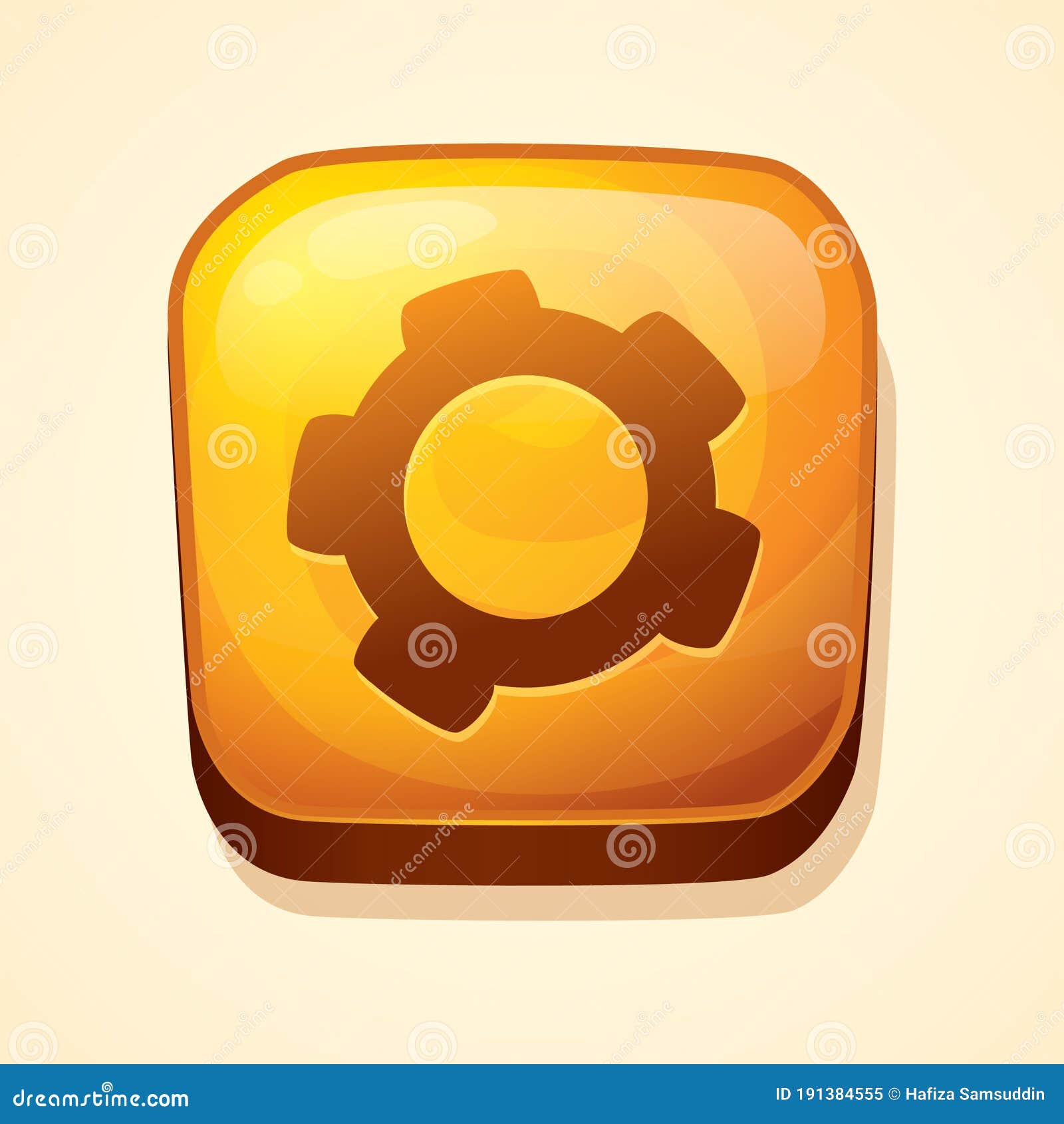 Settings Button. Vector Illustration Decorative Design Stock Vector ...