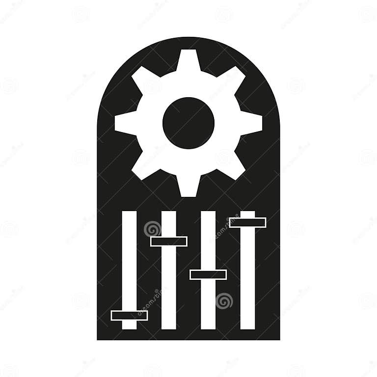 Settings Control Panel Icon. Configuration and Customization Symbol ...