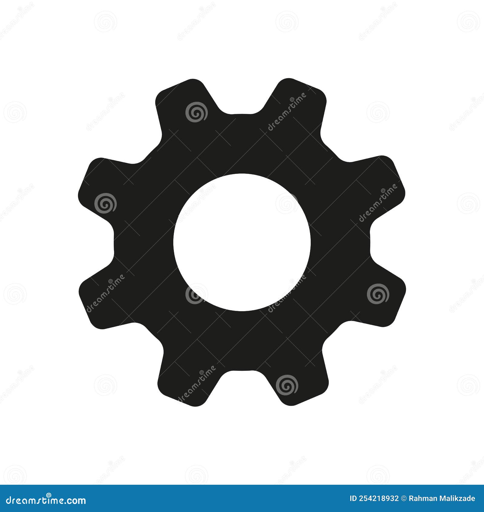 Settings or Gear Icon. Cog Setting Vector Illustration Stock Vector ...