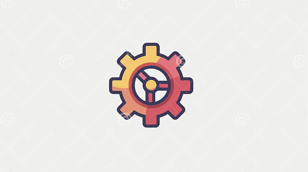 Professional Settings Gear Icon for Basic Web Design Stock Illustration ...