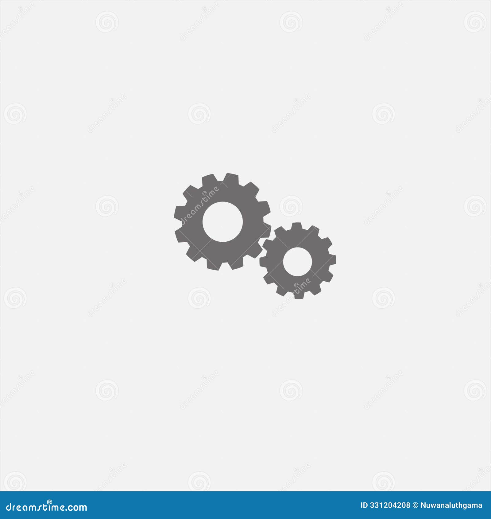 Settings or Gear Icon for Web and Ui Designs Stock Illustration ...