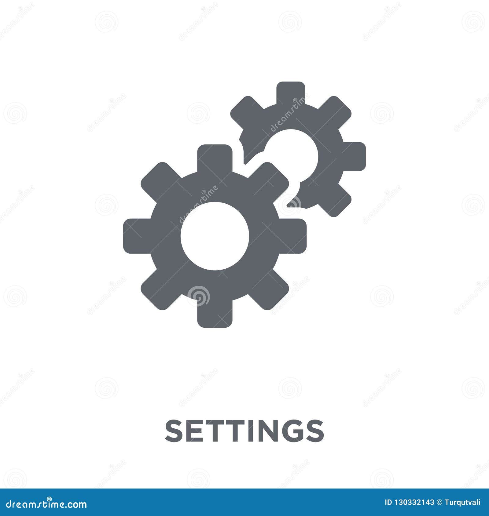 Settings Icon from Collection. Stock Vector - Illustration of business ...