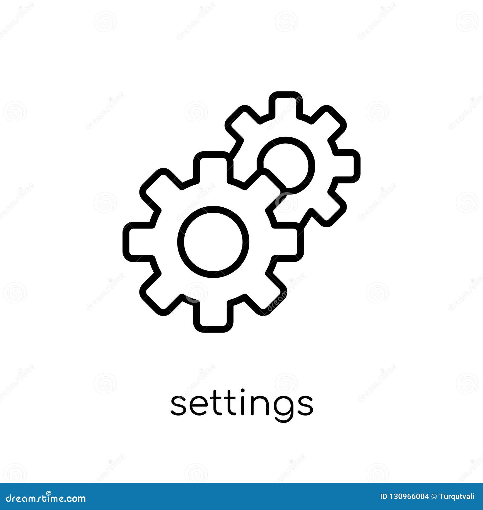 Settings Icon from Collection. Stock Vector - Illustration of internet ...