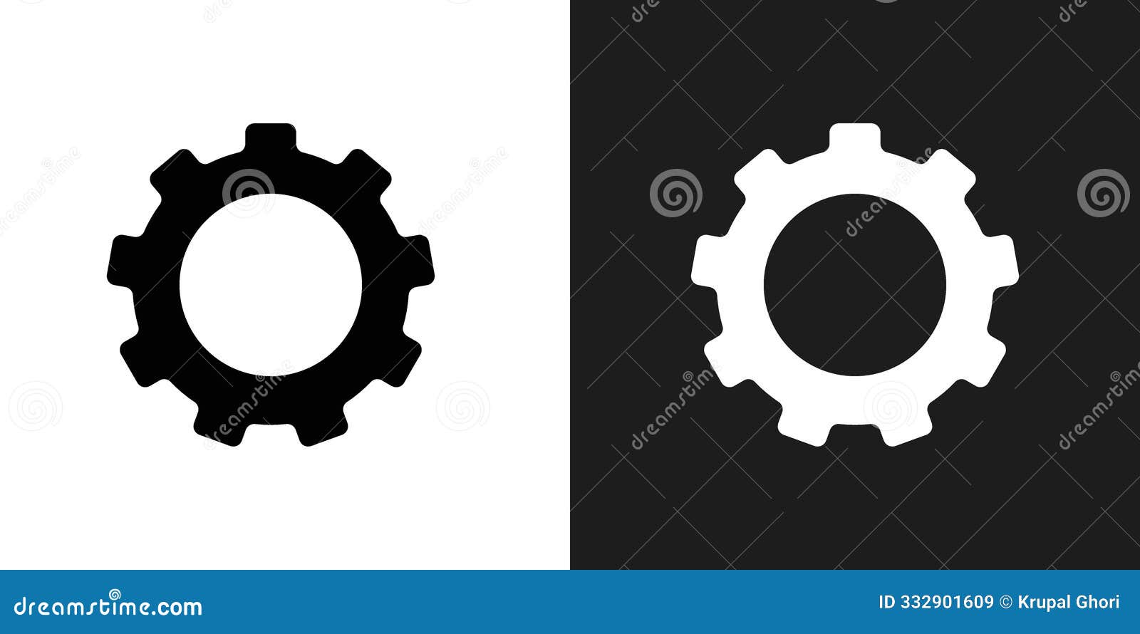 Settings Icon Logo Set Vector Stock Vector - Illustration of vector ...