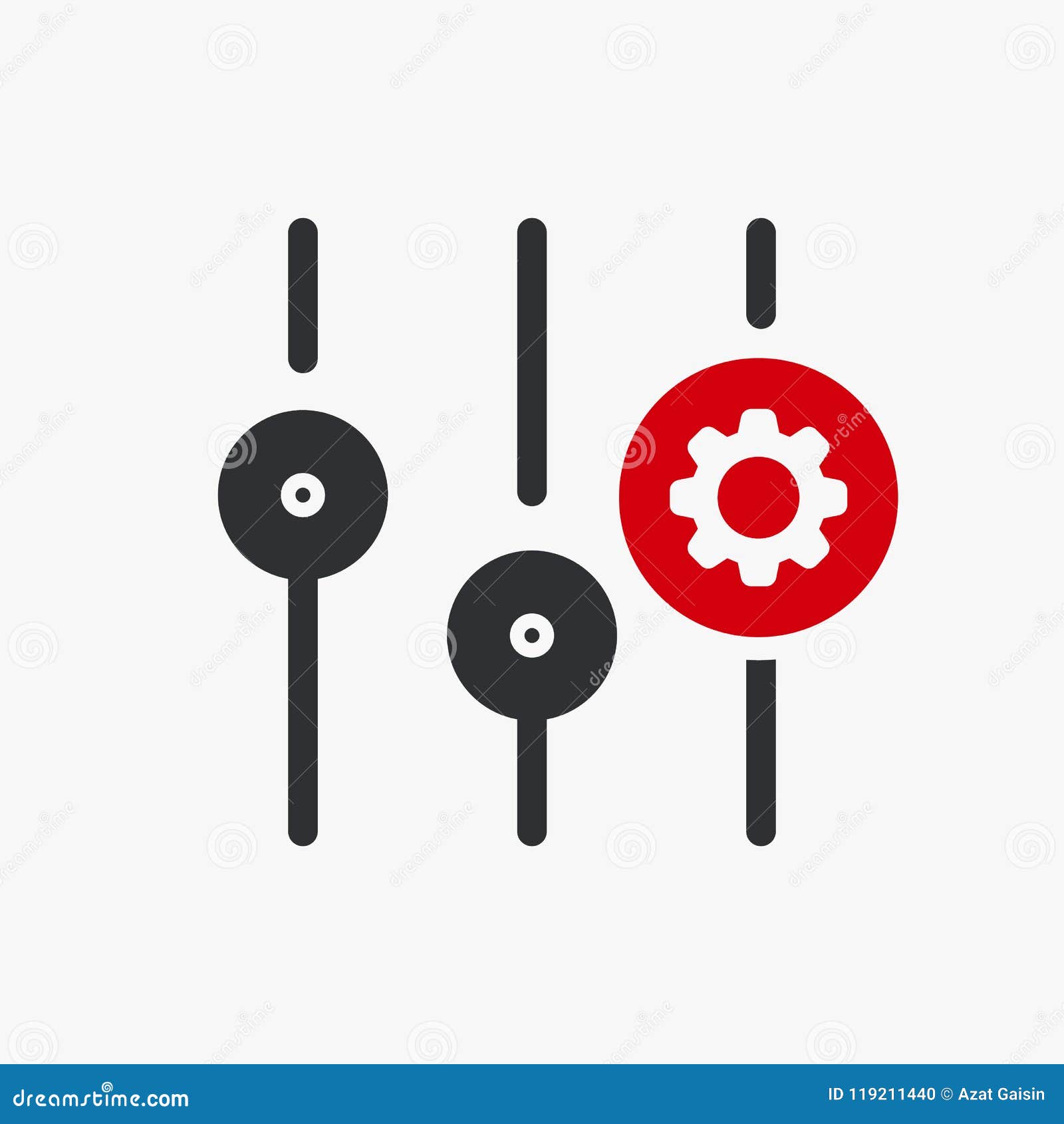 Settings Icon, Multimedia Icon with Settings Sign. Settings Icon and ...