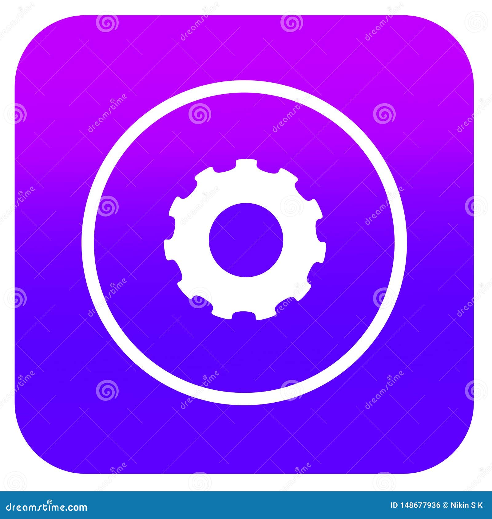 Settings Icon for Music App Development Stock Vector - Illustration of ...