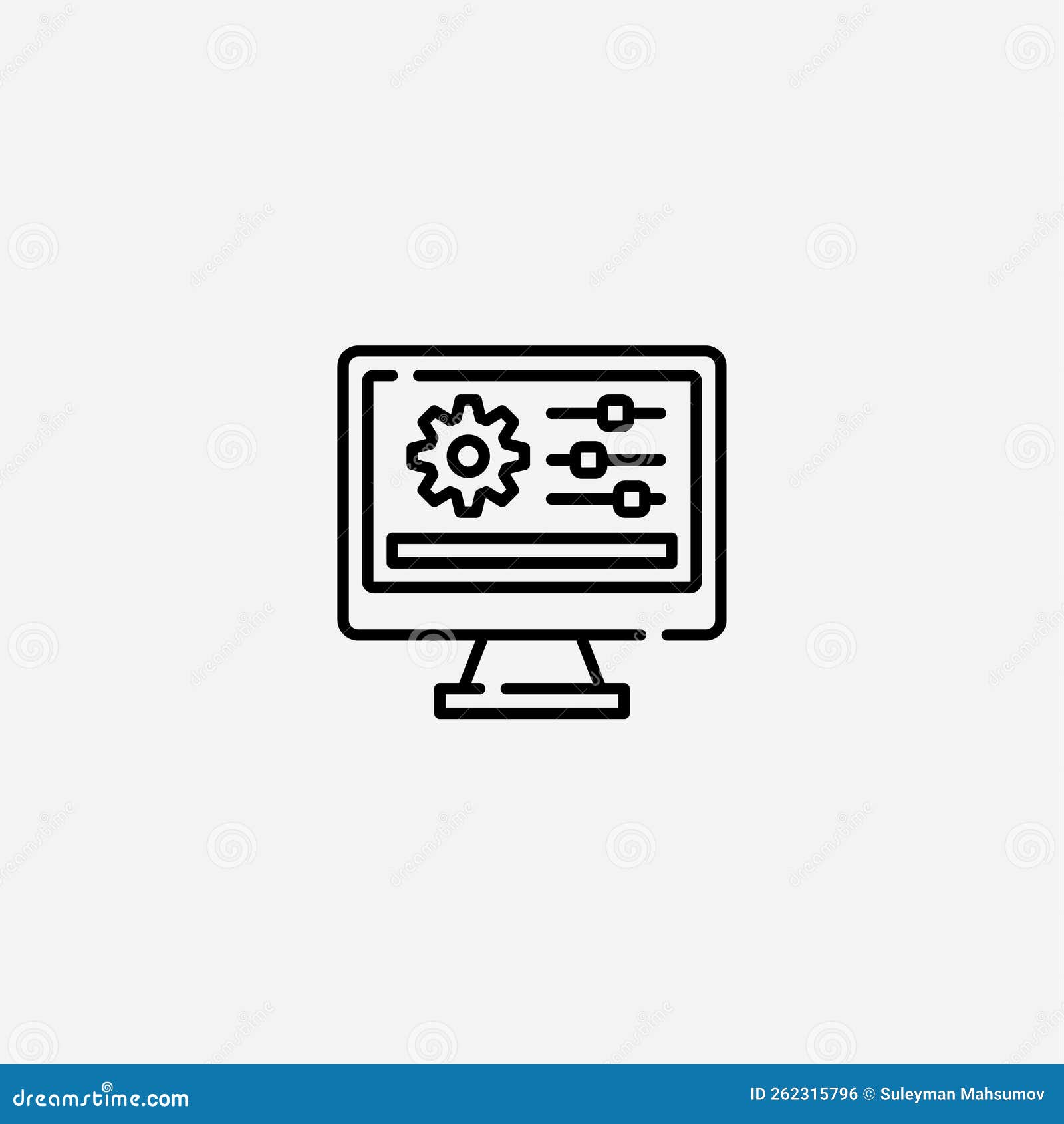 Settings Vector Icon Sign Symbol Stock Vector - Illustration of graphic ...