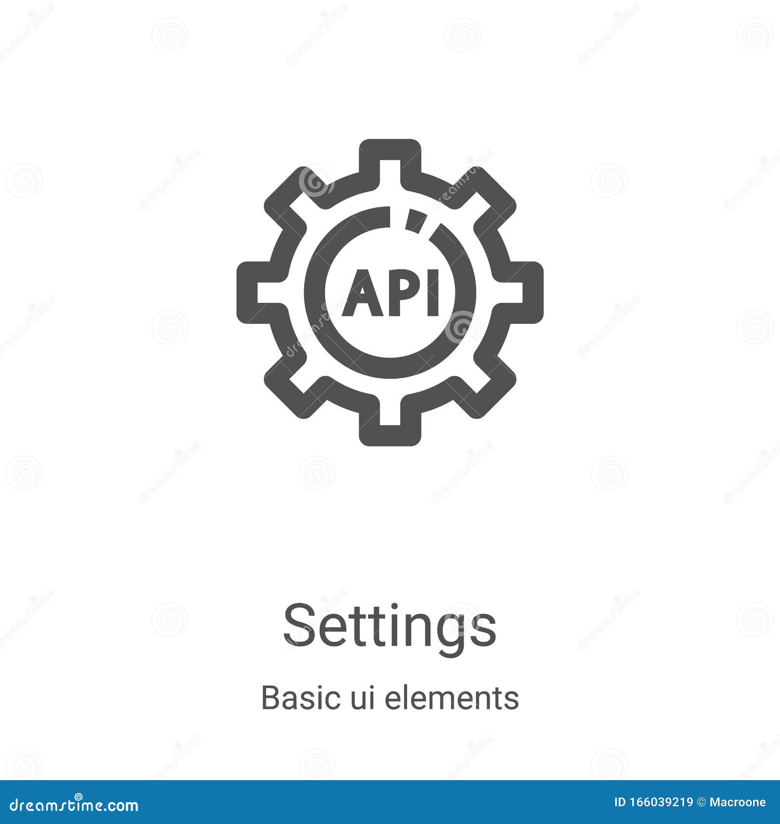 Settings Icon Vector From Basic Ui Elements Collection Thin Line Settings Outline Icon Vector 2171