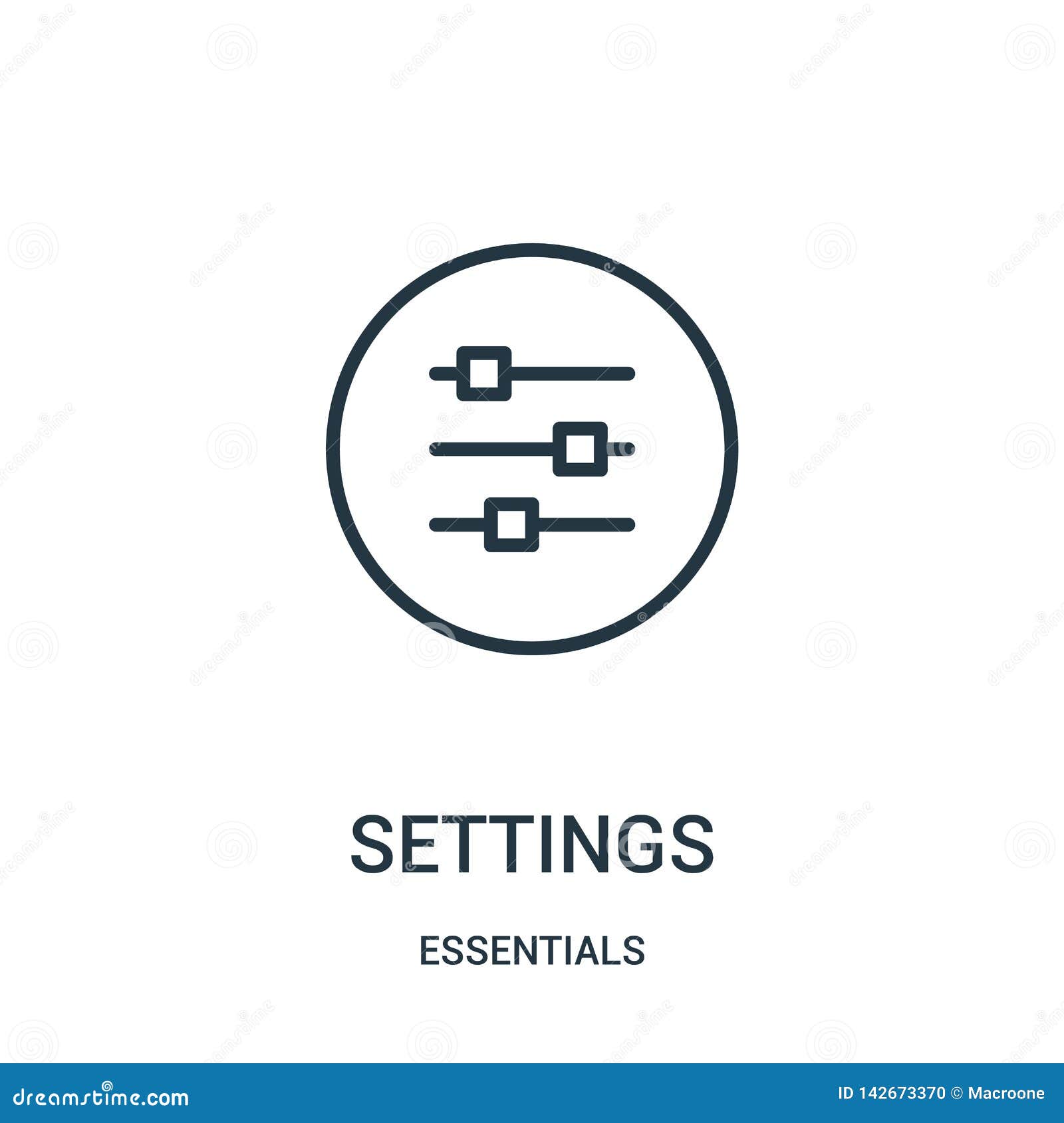 Settings Icon Vector from Essentials Collection. Thin Line Settings ... Settings Icon Vector from Essentials Collection. Thin Line Settings ...