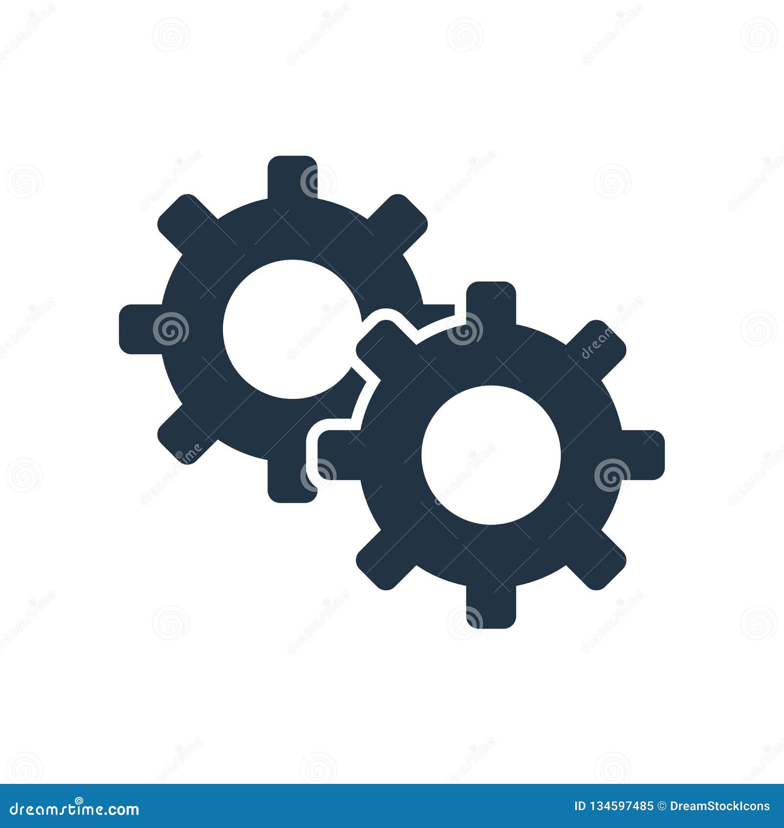 Settings Icon Vector Isolated on White Background, Settings Sign Stock ...