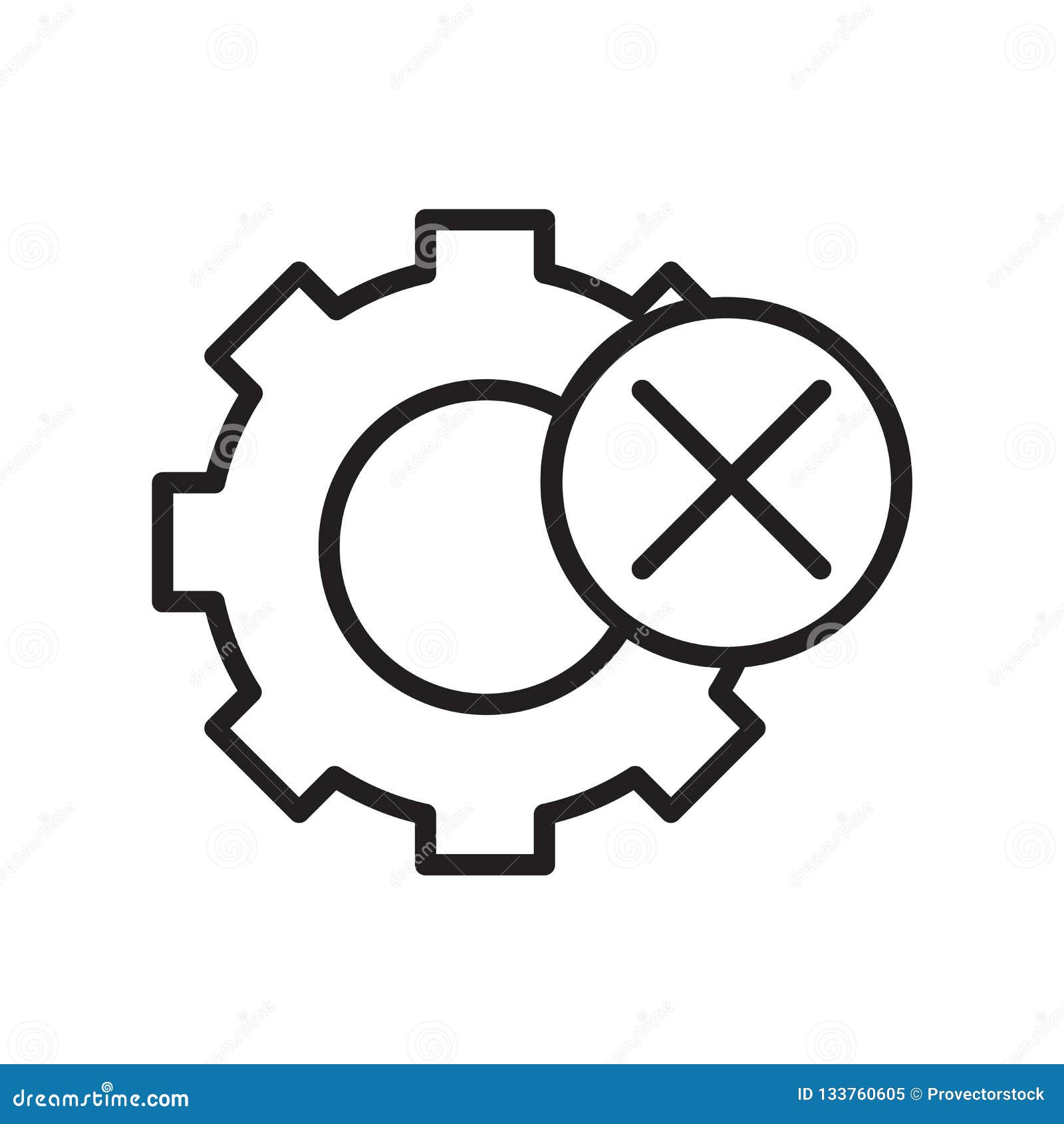 Settings Icon Vector Sign and Symbol Isolated on White Backgroun Stock ...