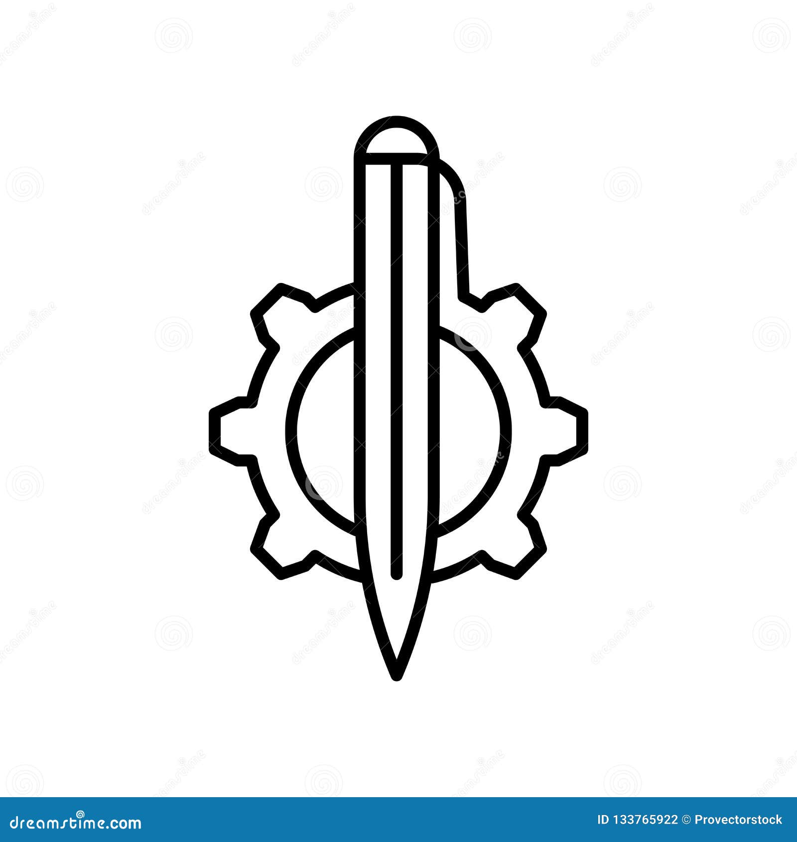 Settings Icon Vector Sign and Symbol Isolated on White Background ...