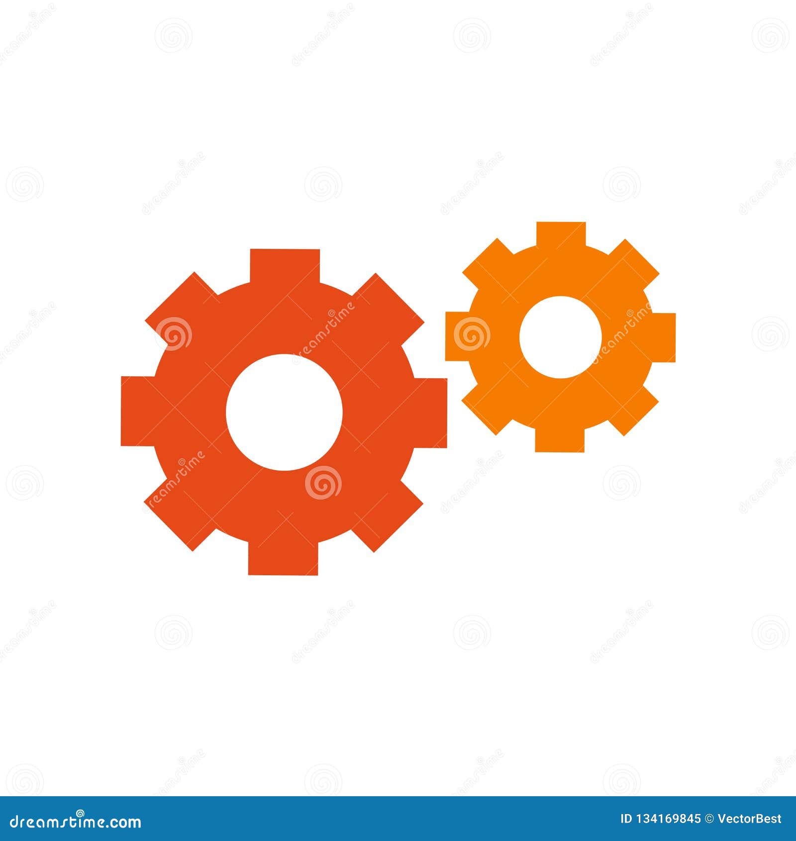 Settings Icon Vector Sign and Symbol Isolated on White Background ...