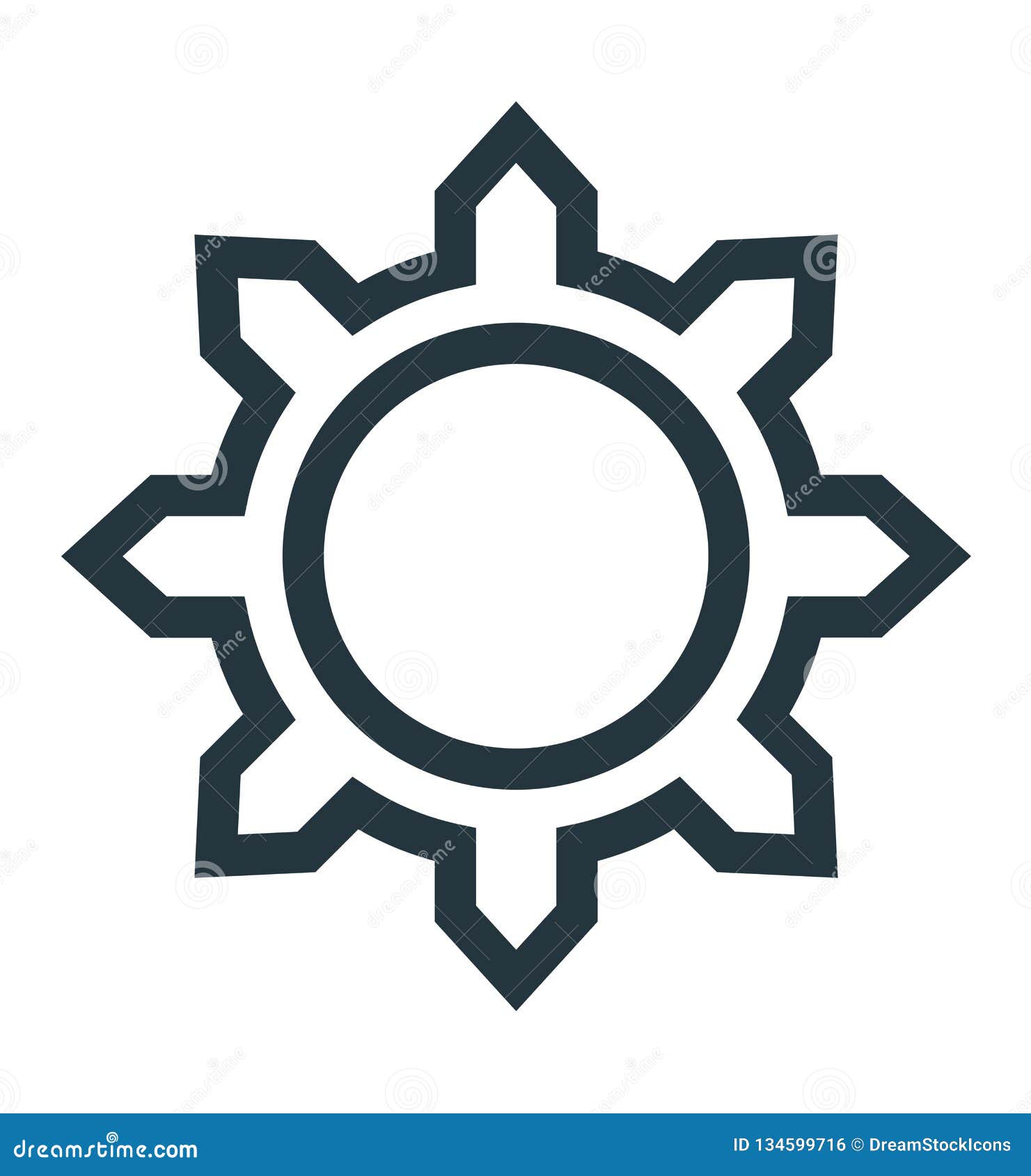 Settings Icon Vector Sign and Symbol Isolated on White Background ...