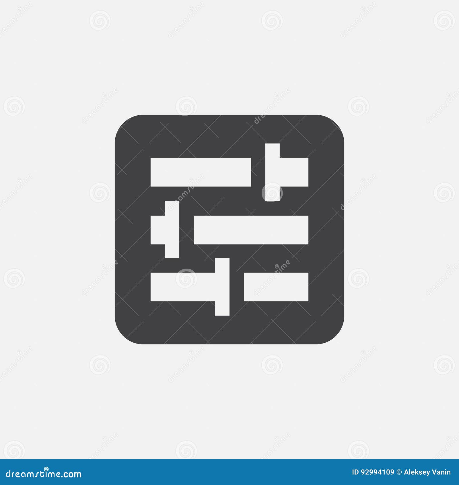 Settings Icon, Vector Logo Illustration, Pictogram Isolated on White ...